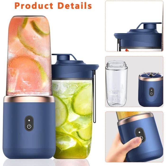 Blender Multifonctionnel 400mL,Auezona Mini mélangeur Portable Blender ...