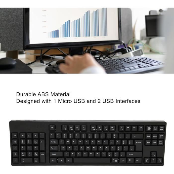 Clavier Gaucher À 109 Touches, Clavier Ergonomique Usb Multimédia ...