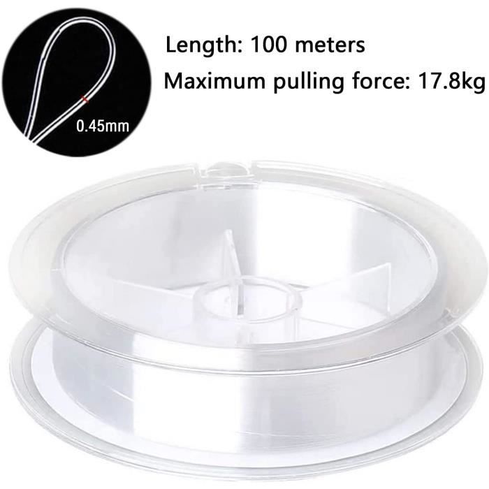 Fil de Pêche Monofilament - ZHUODIKE - 0.45mm - 100m - Nylon ...
