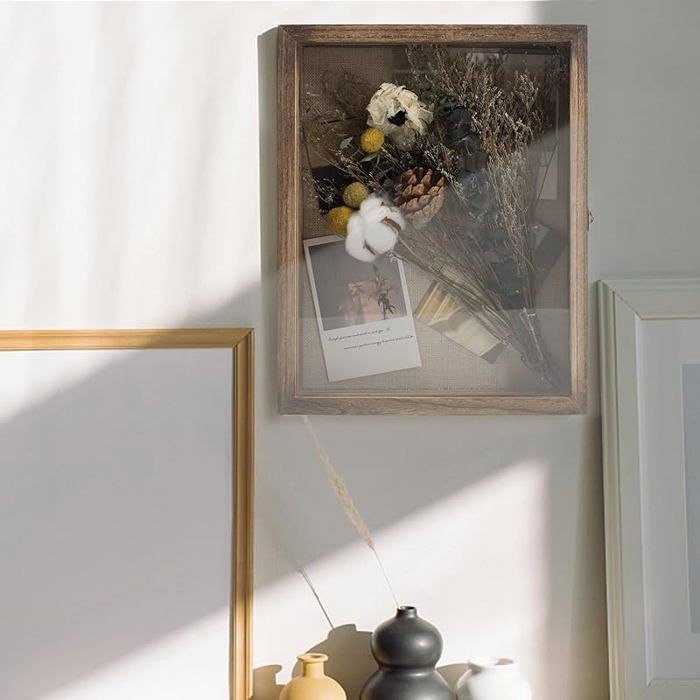 3D Deep Frame with Photo Glass Wood Object Plexiglas for Wedding ...