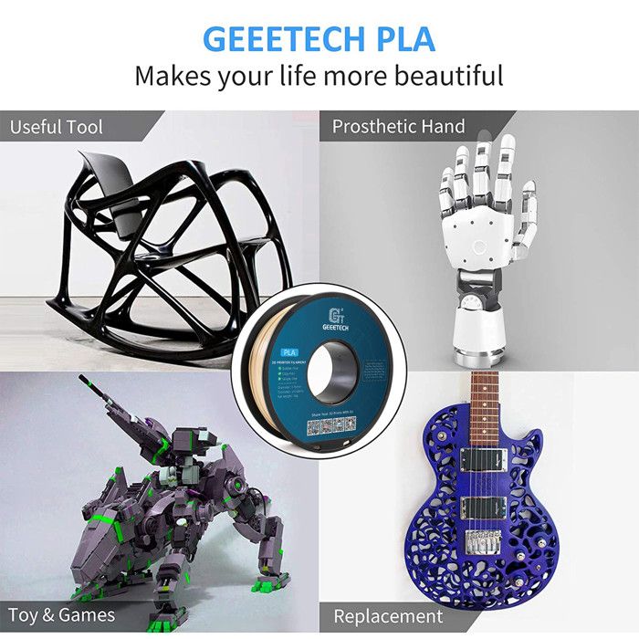Geeetech PLA Bone White Filament 1,75mm 1kg facile à utiliser pour ...