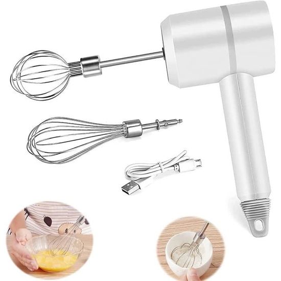 Batteur électrique,sans Fil Mixeur Multifonctions 3 Vitesses ...