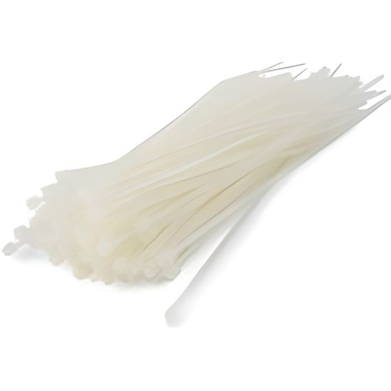 100 Colliers de serrage type RILSAN - COLSON Blanc 200 x 2,5 mm ...