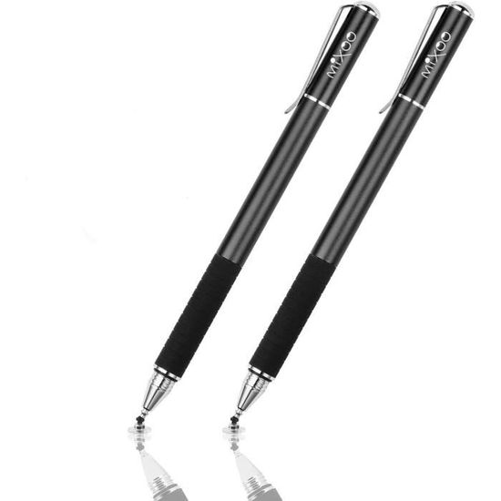 Stylet Capacitif 2-en-1 avec 6 Pointes de Rechange pour iPad, iPhone ...