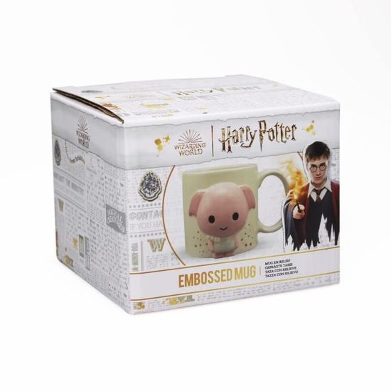 HARRY POTTER MUG - DOBBY - TASSE 3D - 350 ML - TASSE DE TRAVAIL - TASS ...