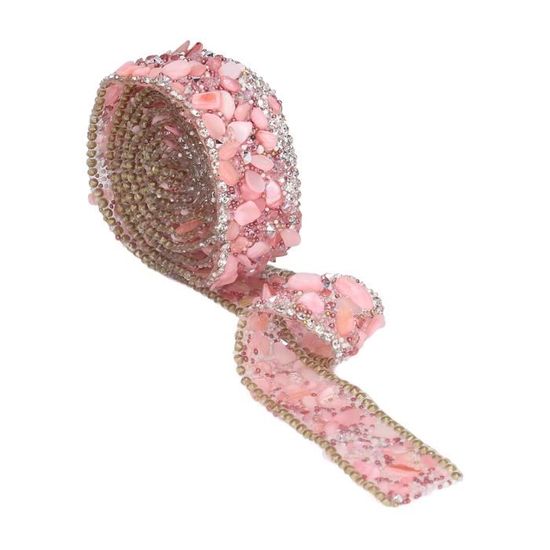 KIMISS Ruban de décoration Ruban Strass 2cm Largeur 2m Longueur Coupe ...