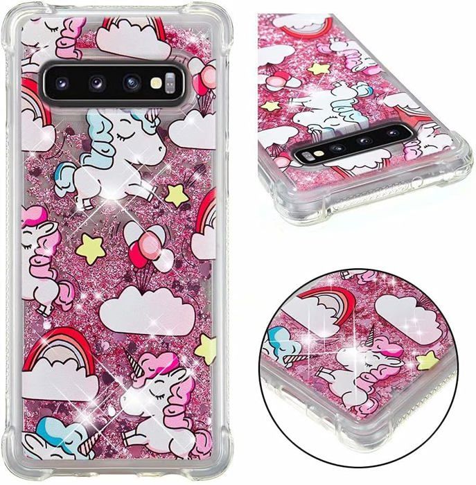 Coque Samsung Galaxy S10 Glitter Sables Mouvant étui Transparente ...