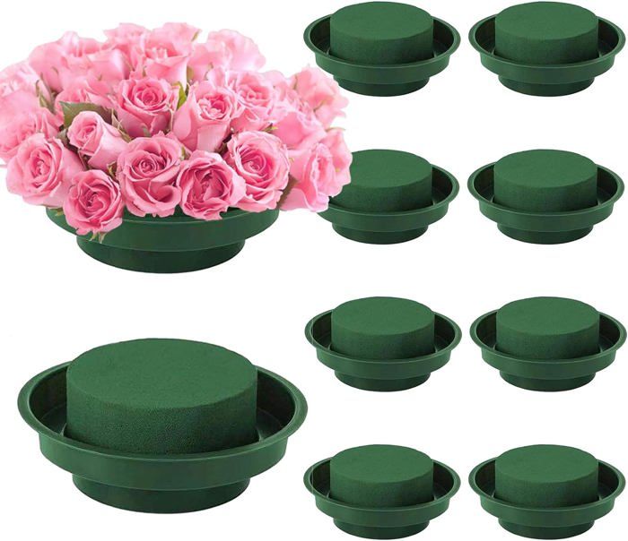 Fleurs Artificielles, Base En Mousse Florale Oasis Avec Bol 10Pcs Kit D ...