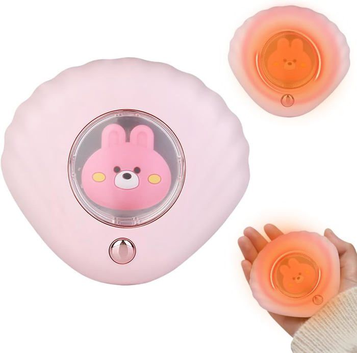 2 en 1 Chauffe Main Rechargeable,2400 mAh Chauffe-mains électrique ...