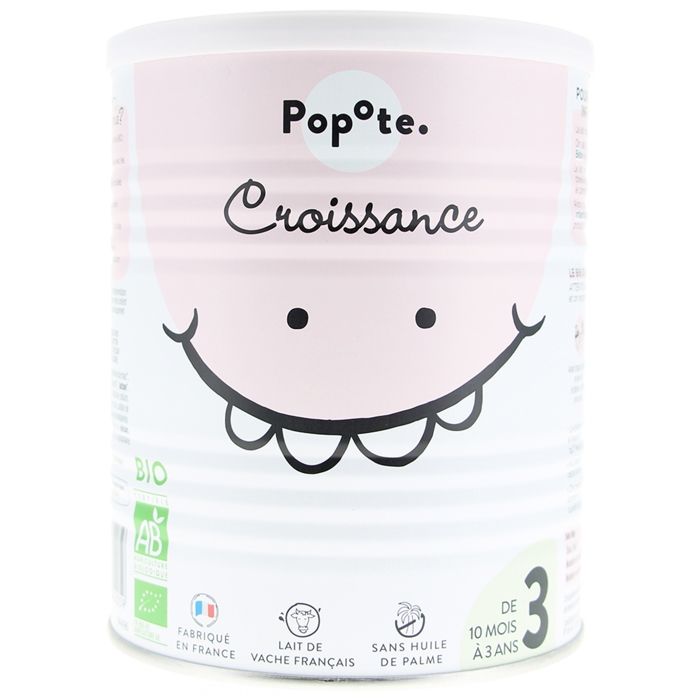 Popote Croissance Lait Infantile 3ème Âge de 10 Mois à 3 Ans Bio 400 g ...