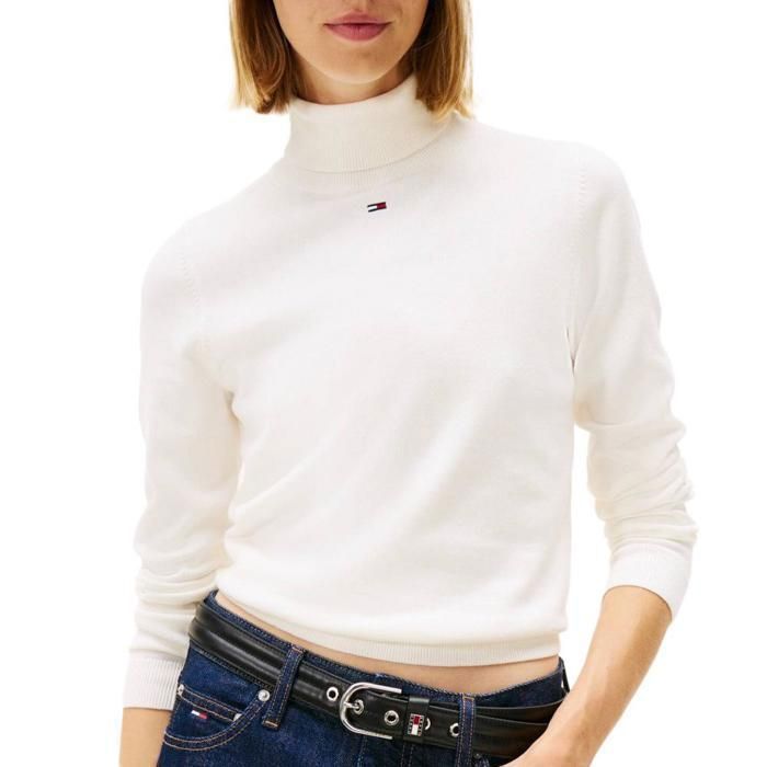 Pull Blanc Femme Tommy Hilfiger Tjw Essential Blanc - Cdiscount Prêt-à ...