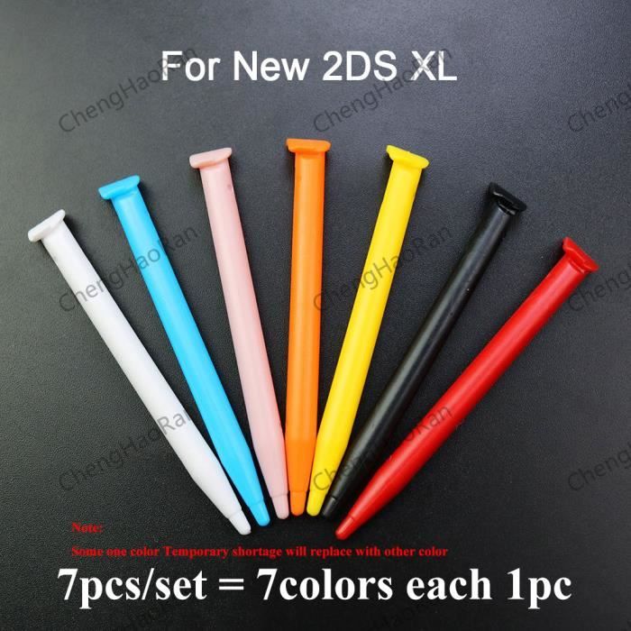 7 colorfor new2dsxl - Stylet en plastique et métal pour écran tactile ...