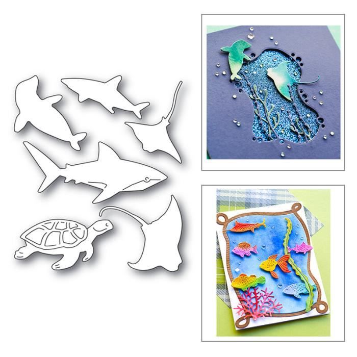 Gabarit de découpe,Matrices de découpe en métal sous la mer,artisanat ...