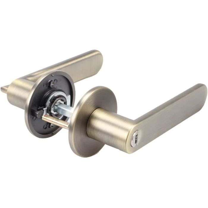 Poignee De Porte Ronde Avec Serrure Integree