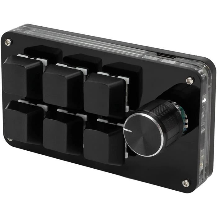 Mini Clavier à 6 Touches avec Bouton, Clavier Macro programmable ...
