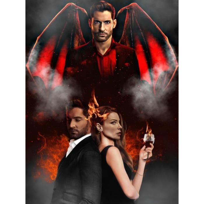 EHDP-375 Lucifer, Diy 3D Art Cross Stitch By Number Diamond Painting Kit Embroidery Painting Art ...