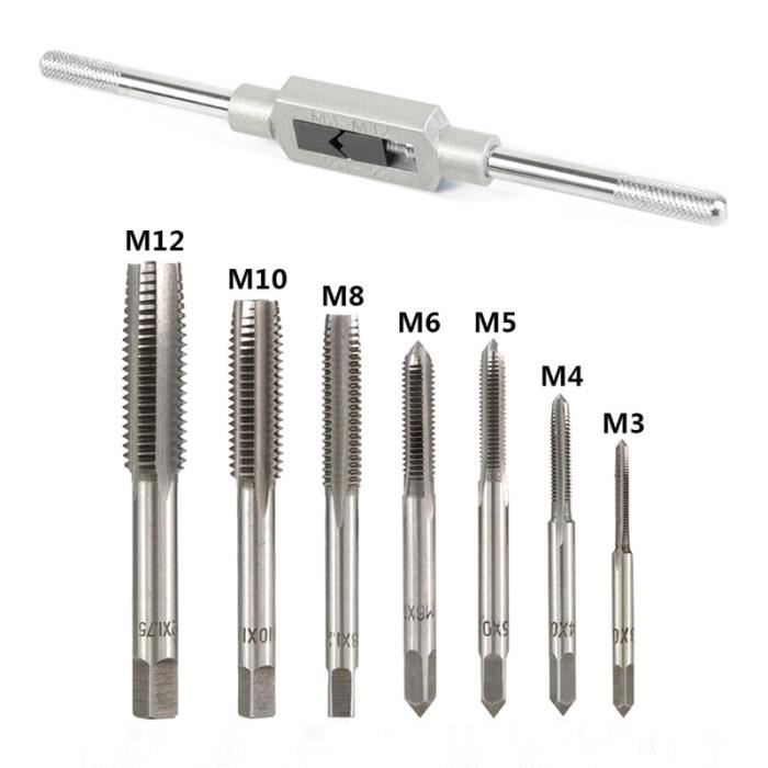 Clé et douille,Jeu de tarauds et de matrices,clé à taraud,outils de filetage métrique-impérial ...