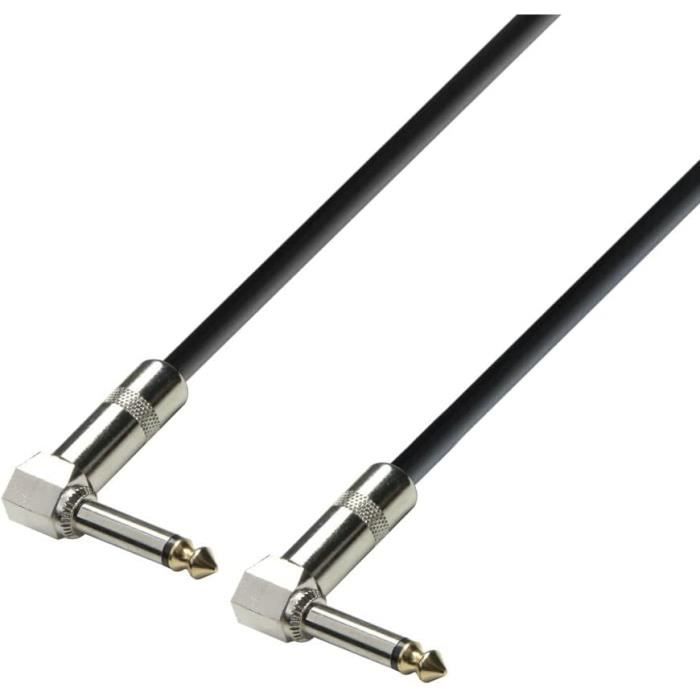 Cables 3 Star Irr 0015 - Câble Instrument Jack 6,35 Mm Mono Coudé Vers ...
