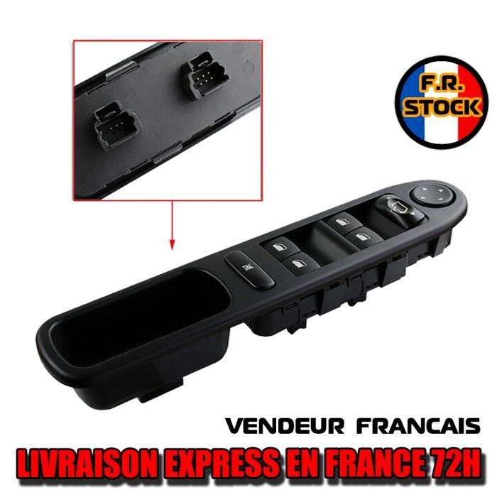 Bouton Commande Interrupteur de Leve Vitre Avant Gauche PEUGEOT 6554KT ...