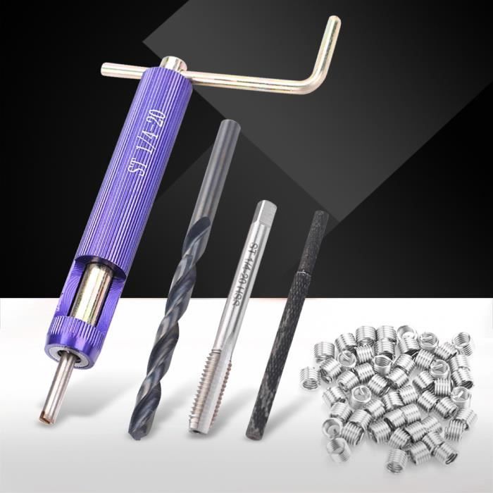 Kit hélicoïdal de bobine d'insertion de réparation de filetage, kit de ...