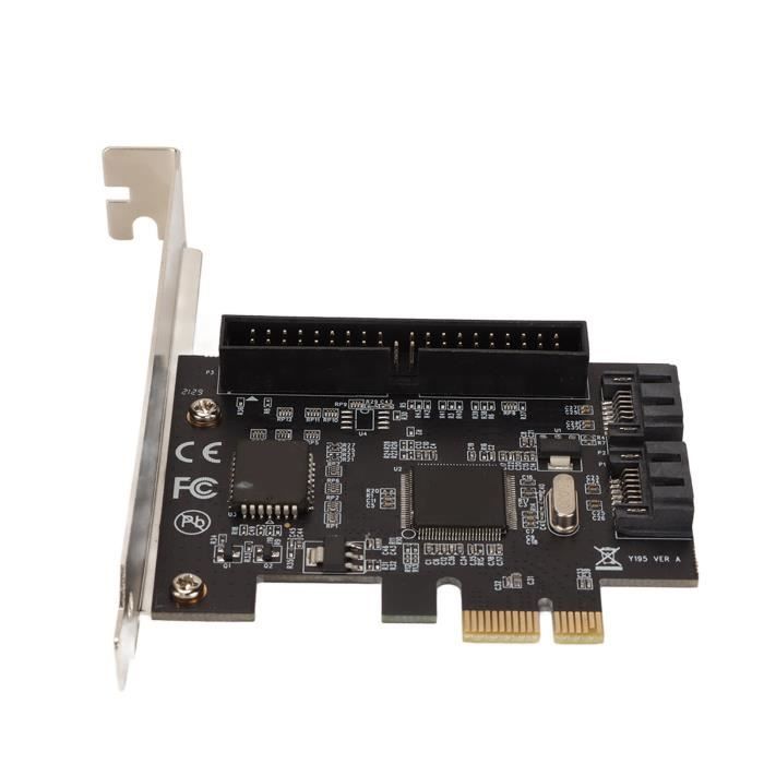 Carte PCIe 2.0 2 Ports 40pin Interface 6.0 Gbps 3.0 Gbps 1.5 Gbps SSD ...