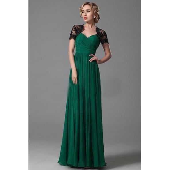 Robe Femme Col en V Glamour Sexy Chic Mode élégan Bohème vert Vert ...