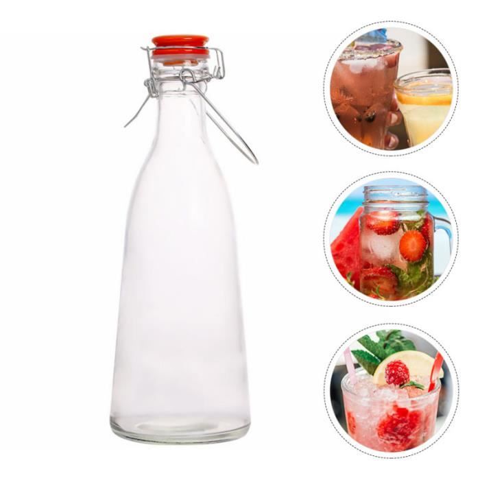 1Pc Swing Top Bottle Bouteille en verre hermétique Fliptop de stockage ...