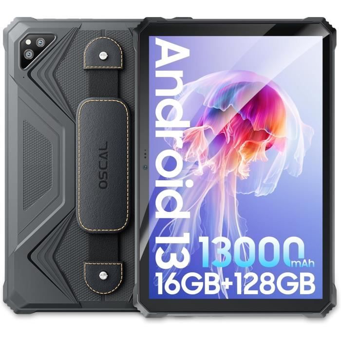 Tablette Incassable Android 13, Spider 8 Tablette Durcie 16Gb+128Gb(1Tb ...