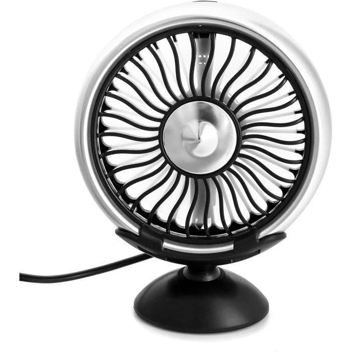 QWORK Mini Ventilateur avec Lère Colorée et Socle Amovibl, Ventilateur ...