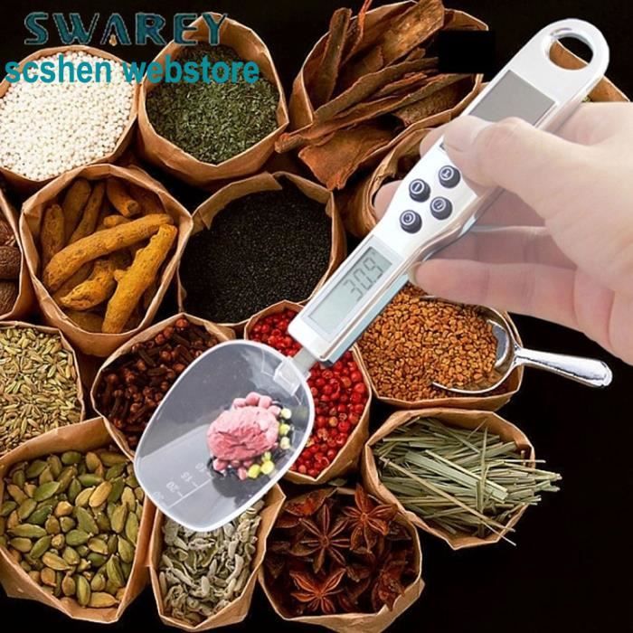 Balance Cuillère Numérique pour la Cuisine Doseuse Digitale Mesure Cuillere Echelle de Cuisine ...
