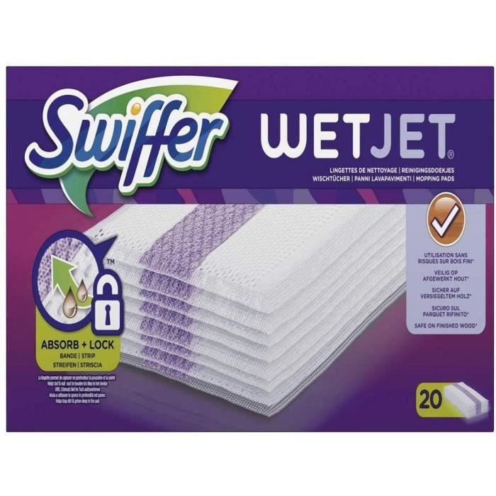 Swiffer WetJet Balai Spray Recharges Lingettes Pour Tous Types De Sols ...