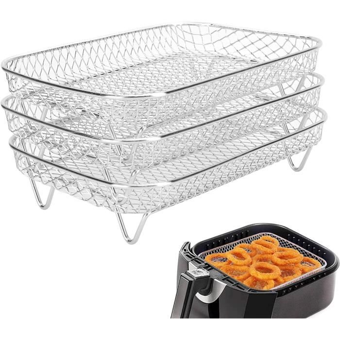 Support De Friteuse À Air, Grille De Friteuse À 3 Niveaux, Friteuse En ...