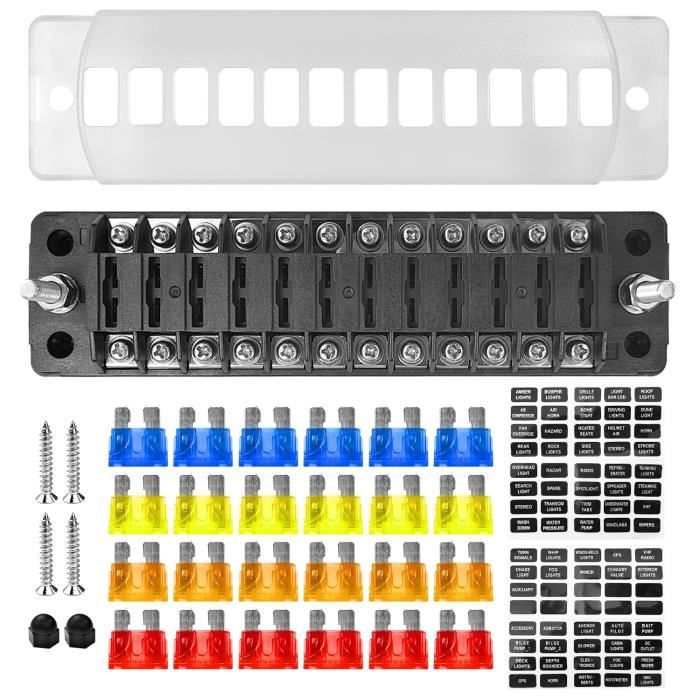 Porte Fusible Voiture, Boite A Fusible 12V, Porte Fusible 12V, Porte ...