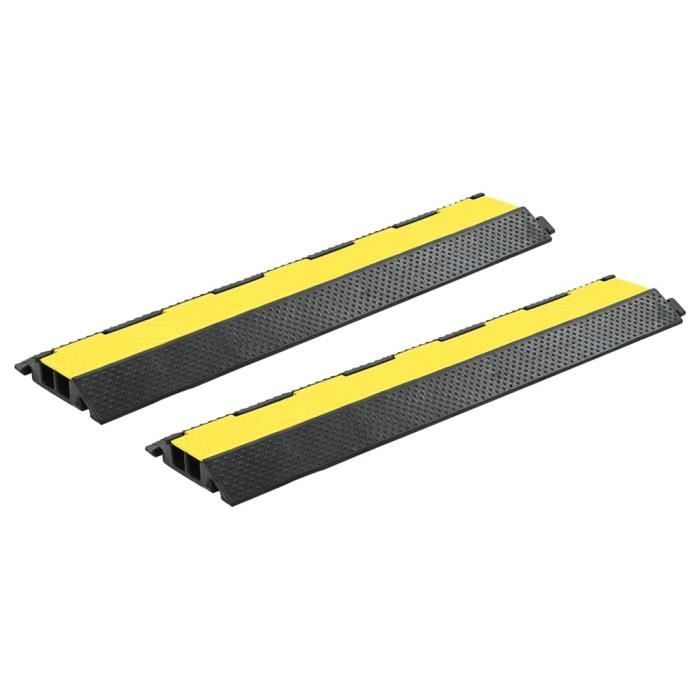 Rampes de protection de câble - VIDAXL - 2 pcs - Caoutchouc léger - 101 ...