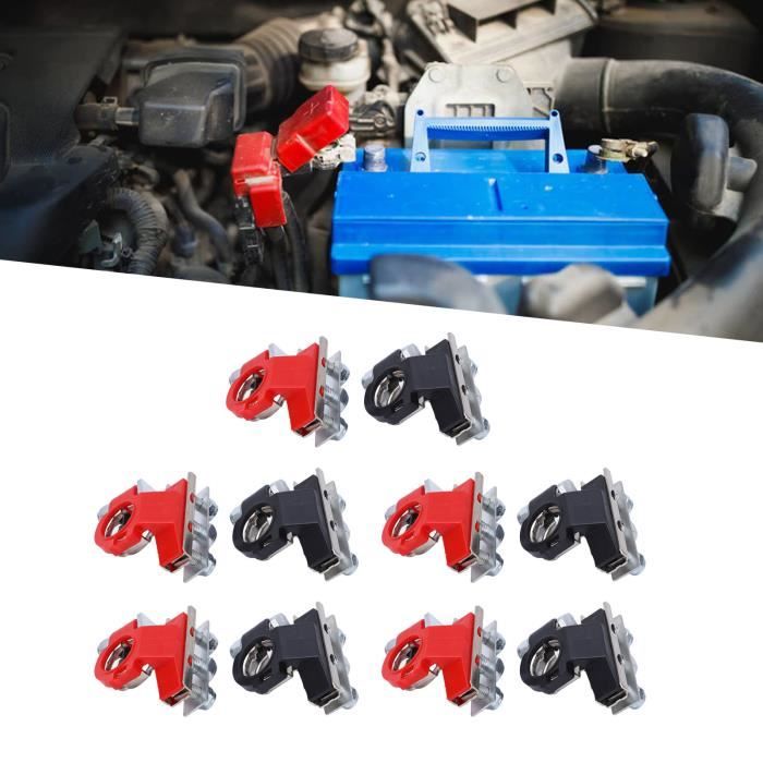 FHE Pinces de borne de batterie 5 paires de bornes de batterie pinces en laiton galvanisé ...