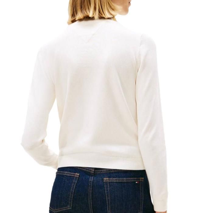 Pull Blanc Femme Tommy Hilfiger Tjw Essential Blanc - Cdiscount Prêt-à ...