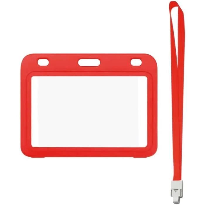 Cordon Porte Badge, Porte Badge Plastique Transparent, Porte Badge Tour ...