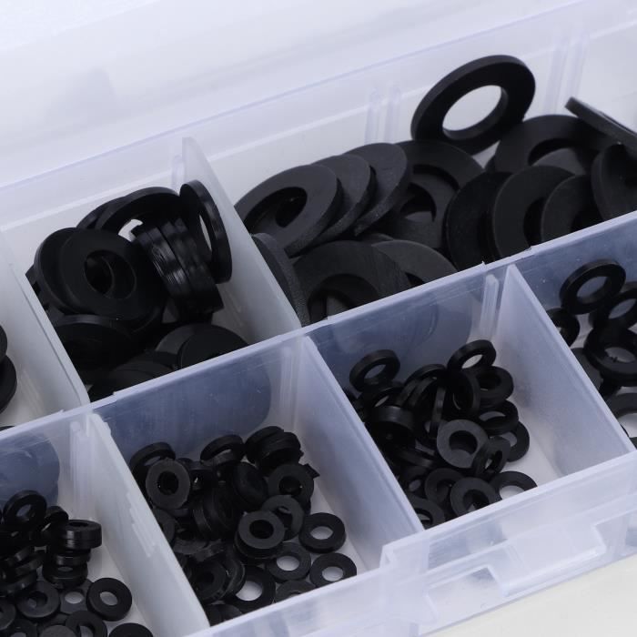 Joint en nylon Joint, 7 niveaux différents Assortiment de rondelles ...