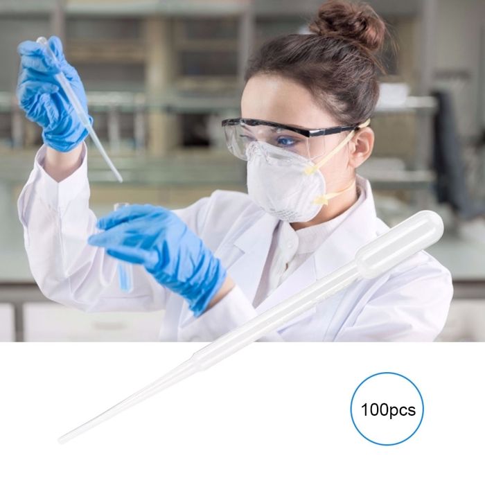 Pipettes jetables en plastique de 2 ml, 100 pièces, compte-gouttes ...