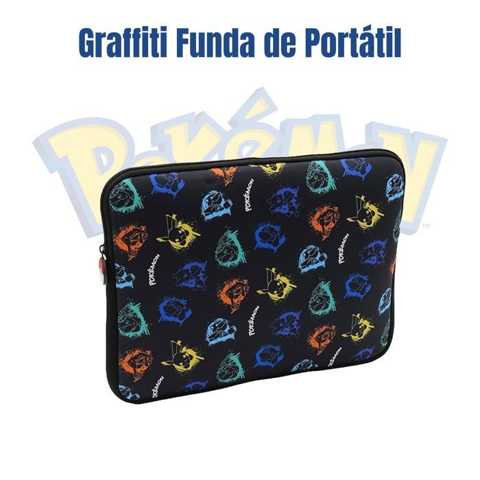 Housse pour ordinateur portable - Pokémon - Pokémon Graffiti - Néoprène ...