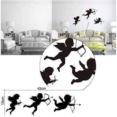 Sticker Mural Pvc Cupidon Ange Décorations Murales Mignon Stickers ...