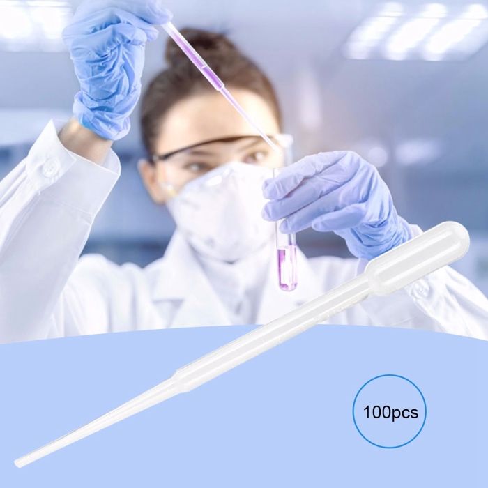 Pipettes jetables en plastique de 2 ml, 100 pièces, compte-gouttes ...