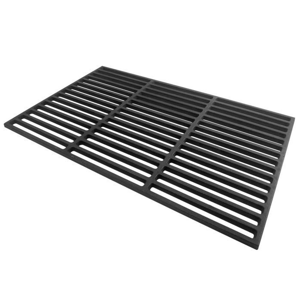 HENGMEI Grille de foyer en fonte 40 x 60 cm, pour barbecue au charbon ...
