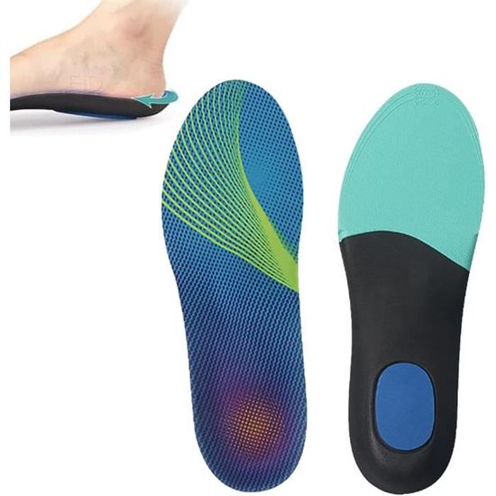 1 Paires Semelles Orthopédique Pour Pieds Plat, Soutien Voute Plantaire ...