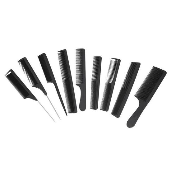 YOSOO outil de coiffure 9PCS Peigne de coiffure à la mode avec sac à ...