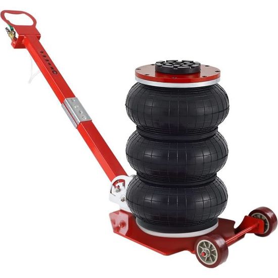 Cric pneumatique - NAIZY - 3T - Poignée réglable - Temps de levage 5s - Couleur Rouge ...