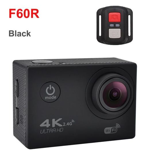 Mini Caméra d'Action 4K Ultra HD,Caméscope WiFi avec Télécommande,16MP ...