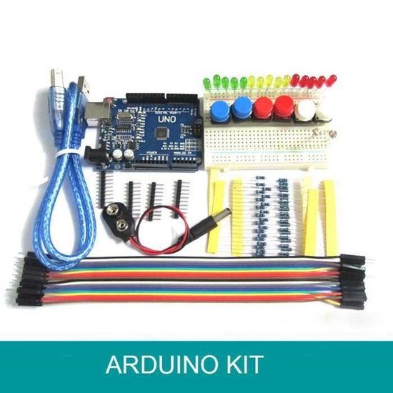 New starter kit uno r3 mini breadboard led jumper wire button for ...