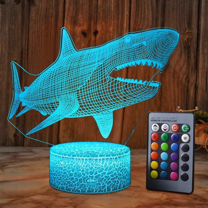 Requin LED Veilleuse Veilleuse Chambre Décoration de Fête Noël ...