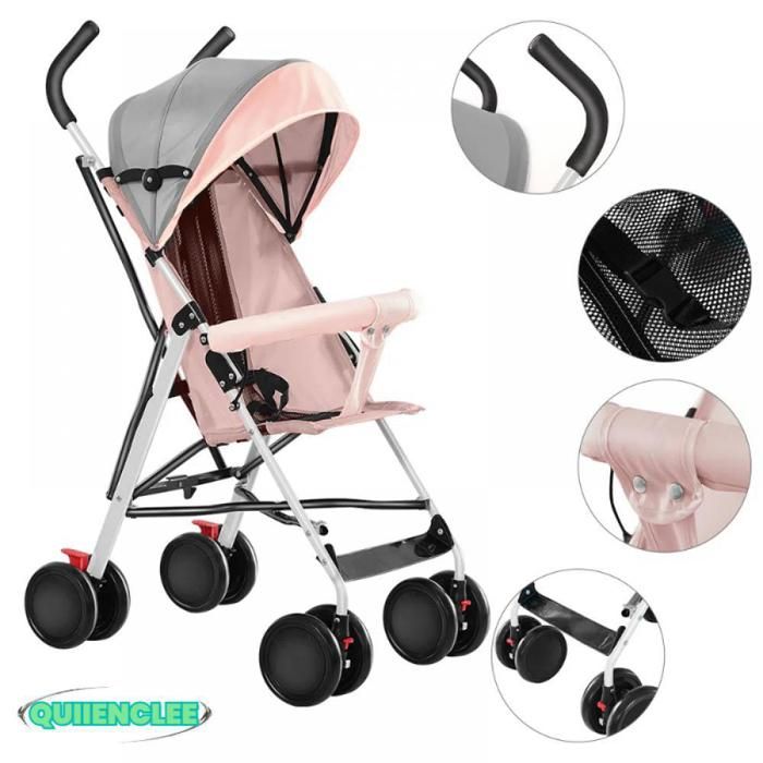 Poussette bébé/enfant-dossier haut respirant sécurité et confort ...